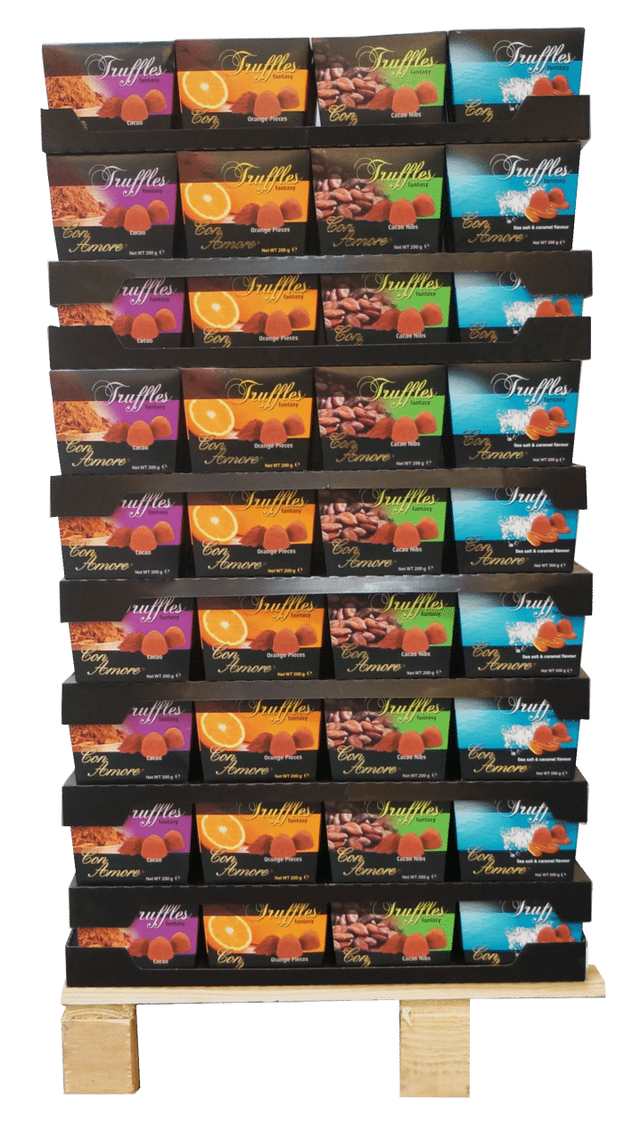 Tryffel 1/4-pall 198x180g - Hultén försäljning