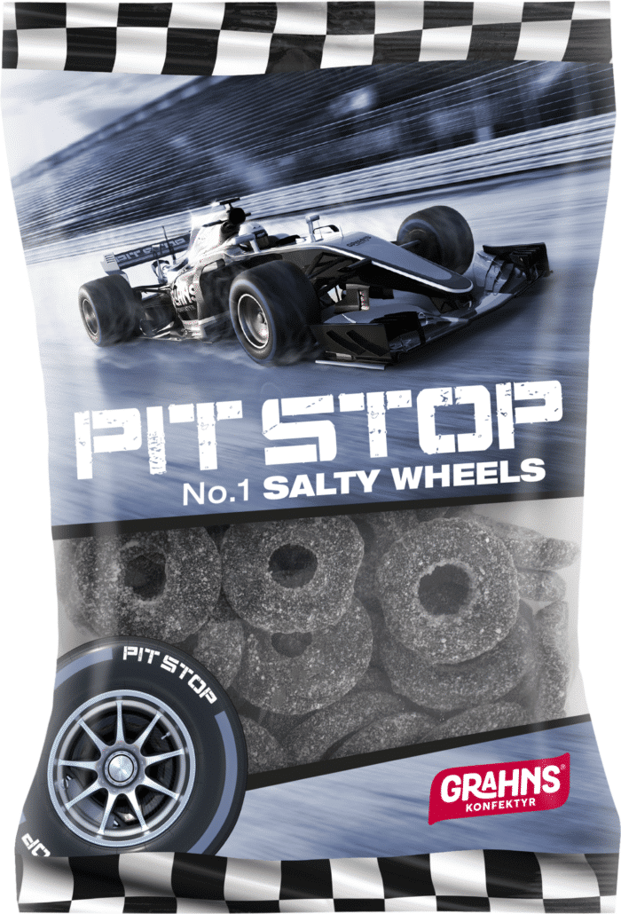 Pit Stop Salty Wheels 100g - Hultén försäljning